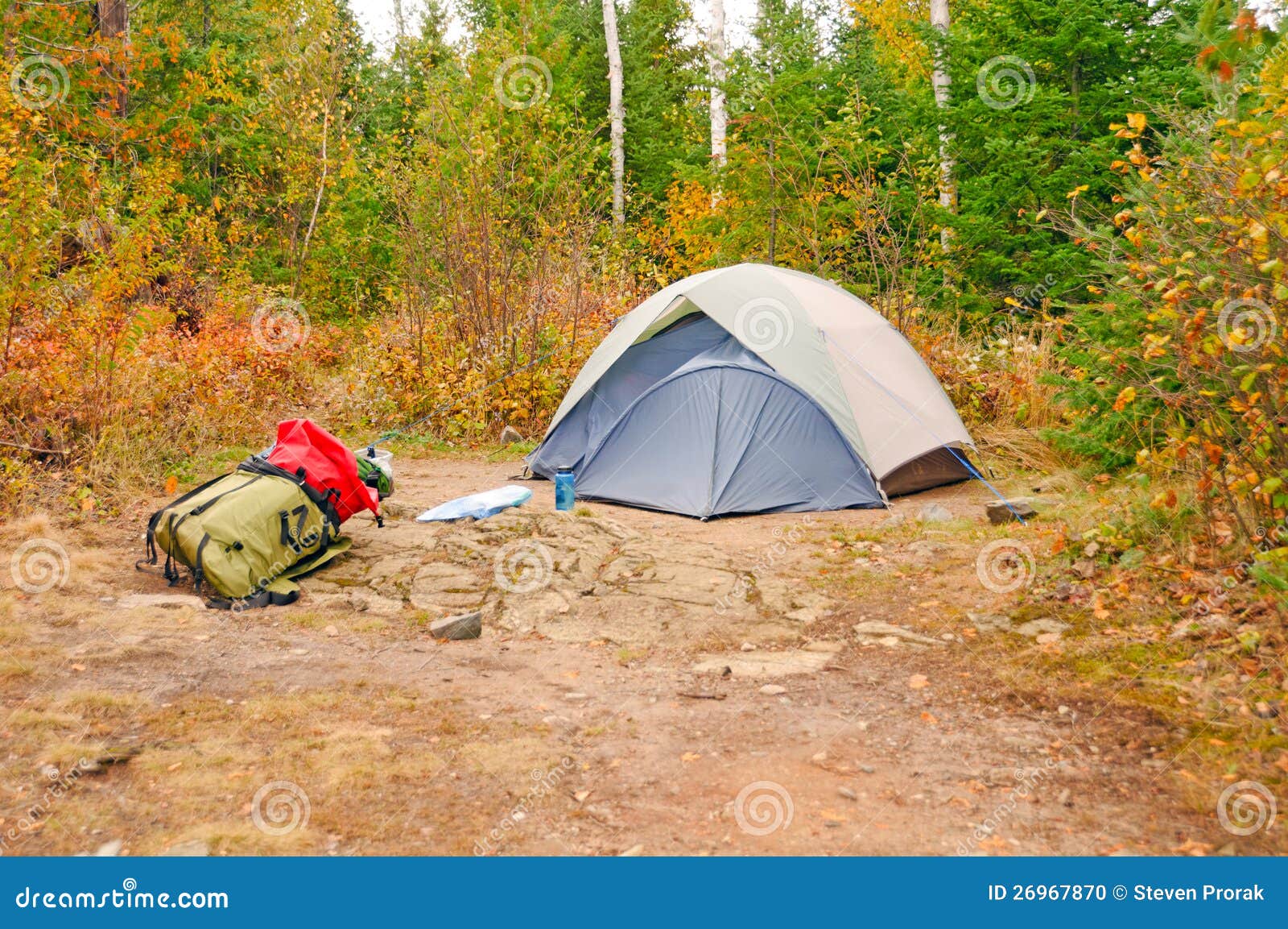 Fall Campsite in the wilds stock photo. Image of minnesota - 26967870