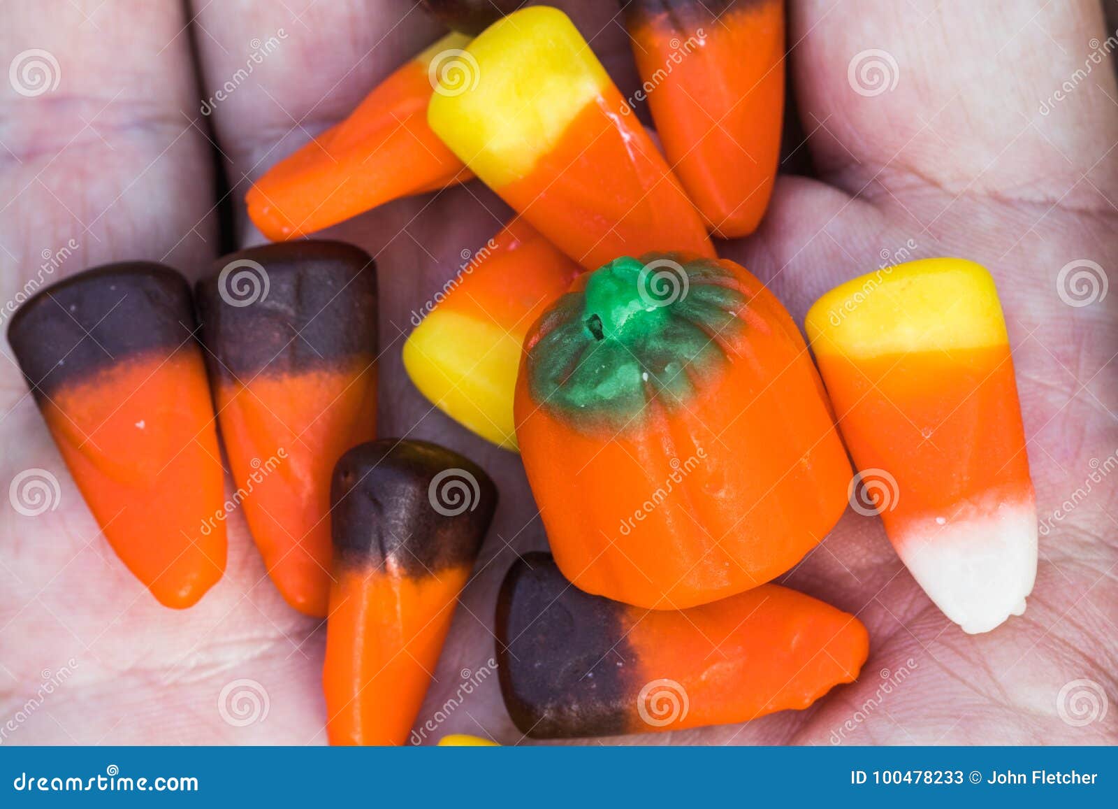 Fall Candy in Hand stock image. Image of order, brown - 100478233