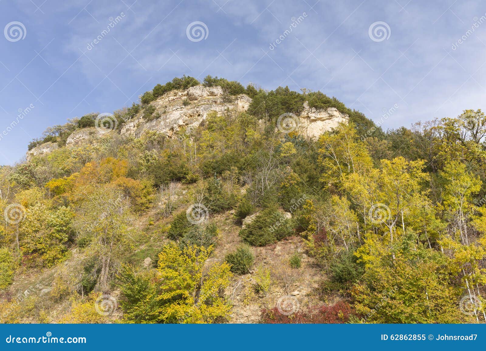Fall Color Hill stock image. Image of colorful, woods - 62862855