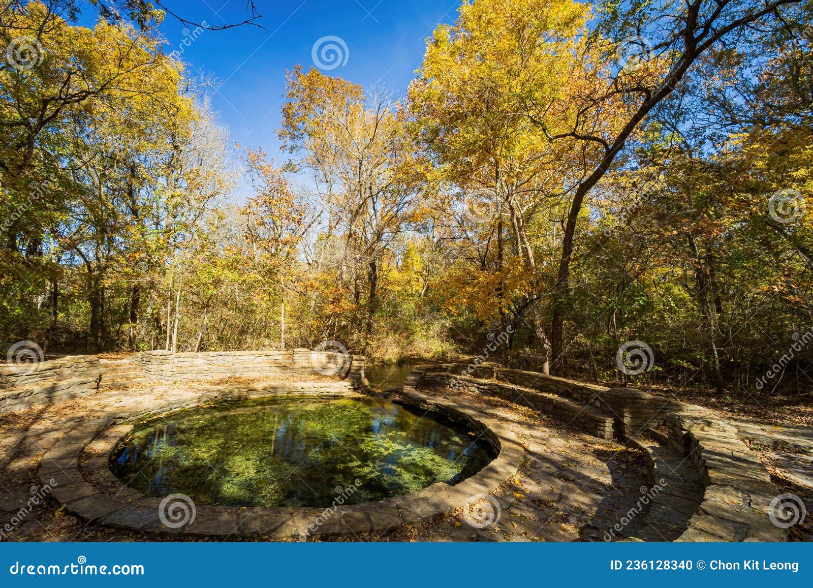 Fall Color of the Nature Trail and Buffalo Springs Stock Photo - Image ...