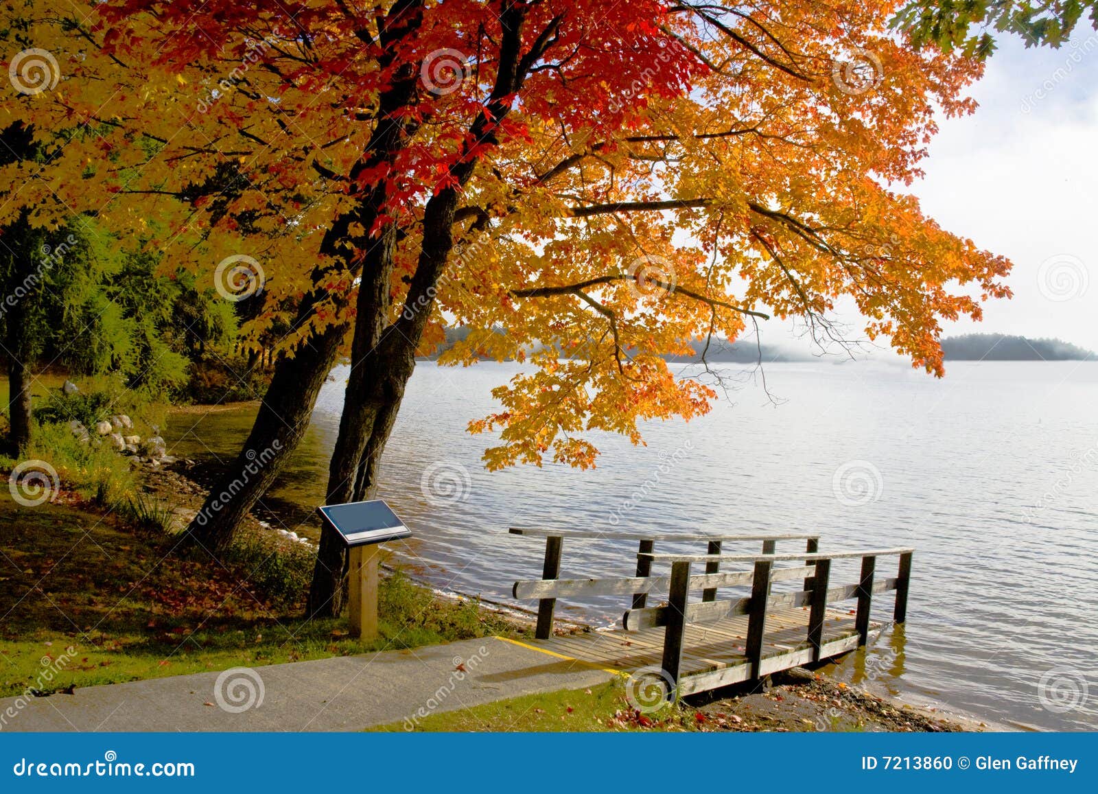 Fall color scene stock photo. Image of canada, lake, fall - 7213860