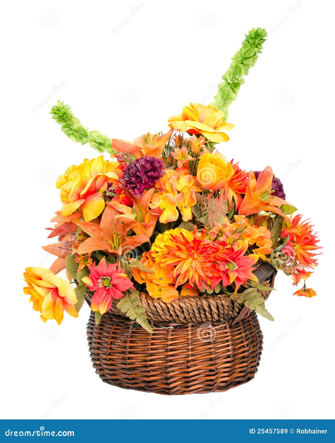 Fall Color Silk Flower Arrangement Stock Image - Image of blossom ...
