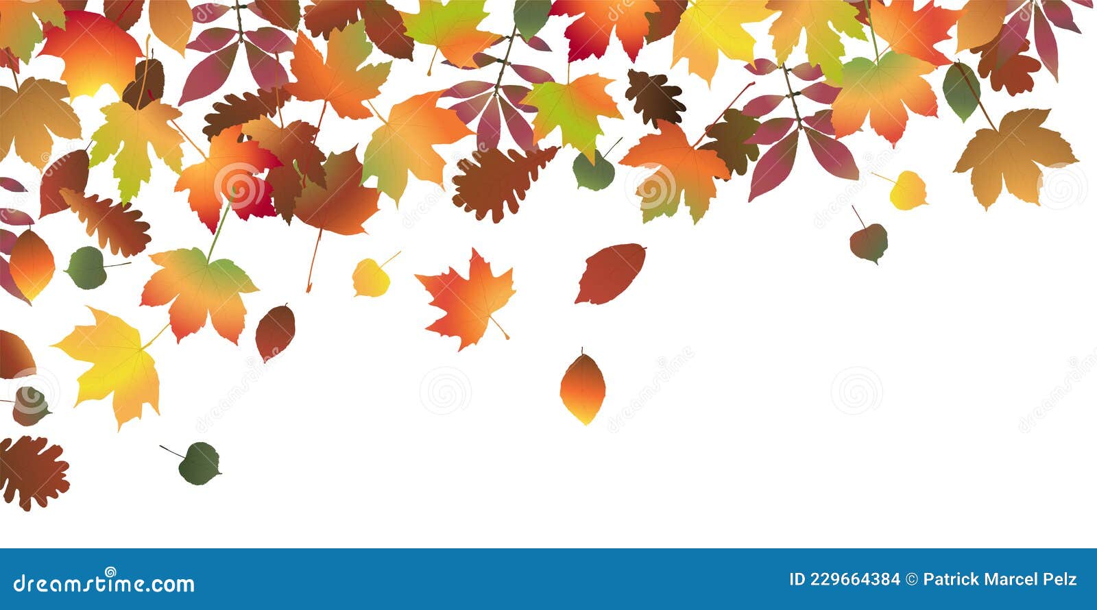 Fall Colored Leaves Background Stock Vector - Illustration of abstract ...