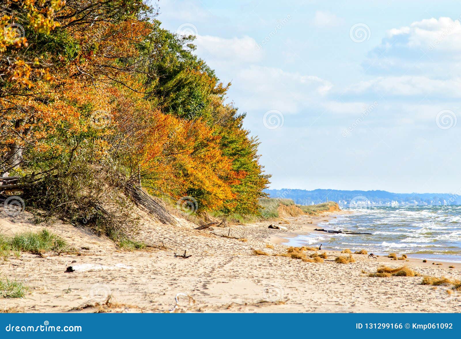 Beach stock photo. Image of water, fall, beach, colorful - 131299166