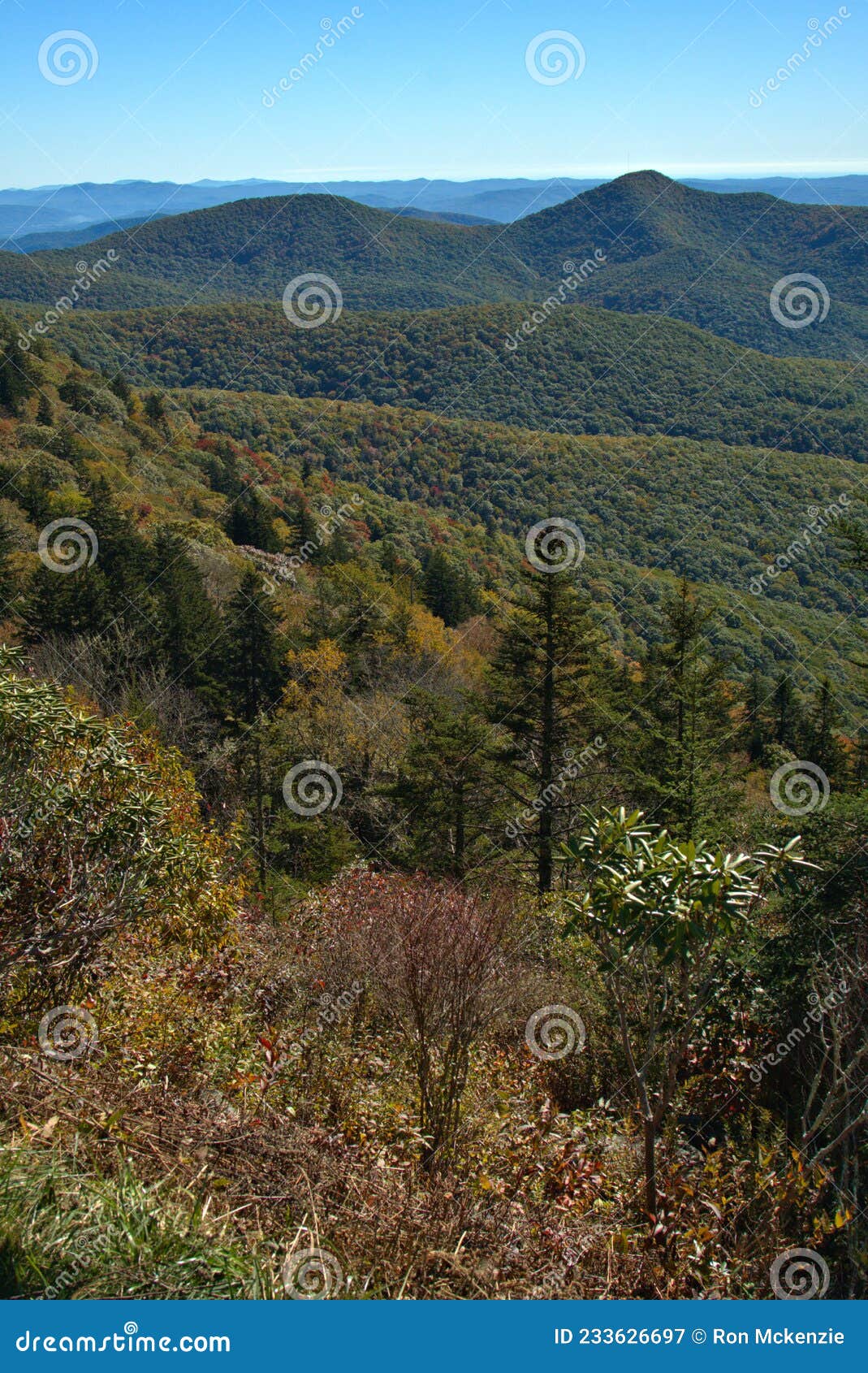 Fall Colors on the Blue River Parkway Stock Image - Image of layered ...