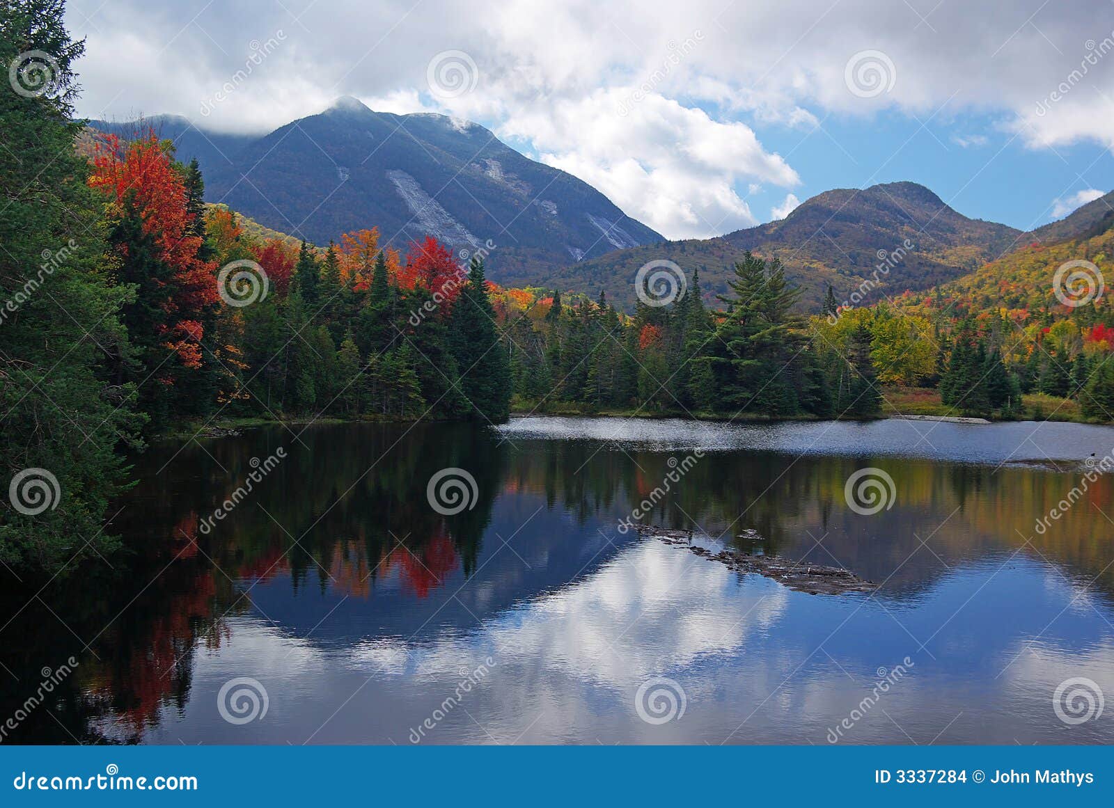 Fall Colors and Mountains stock photo. Image of slab, water - 3337284