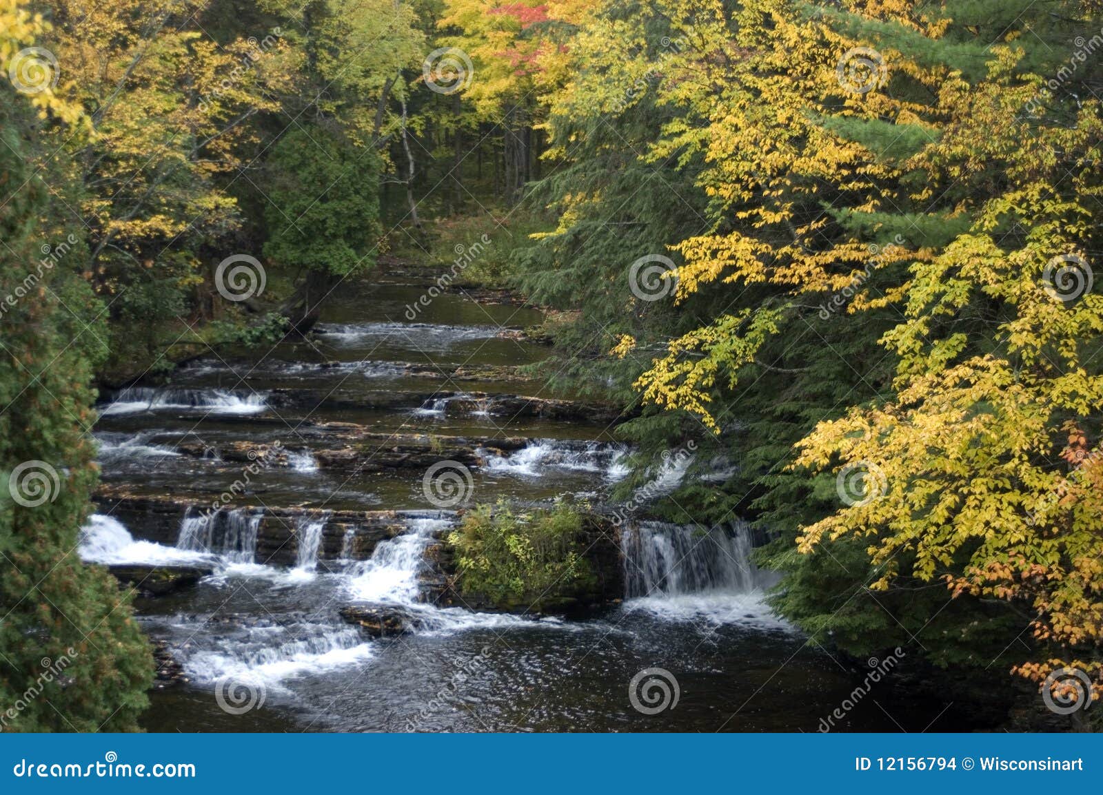 Fall Colors, Waterfall, Scenic Landscape Stock Photo - Image of fall ...