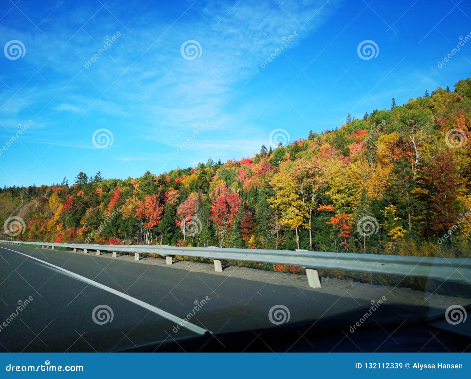 Fall Colours stock image. Image of landscape, fall, highway - 132112339