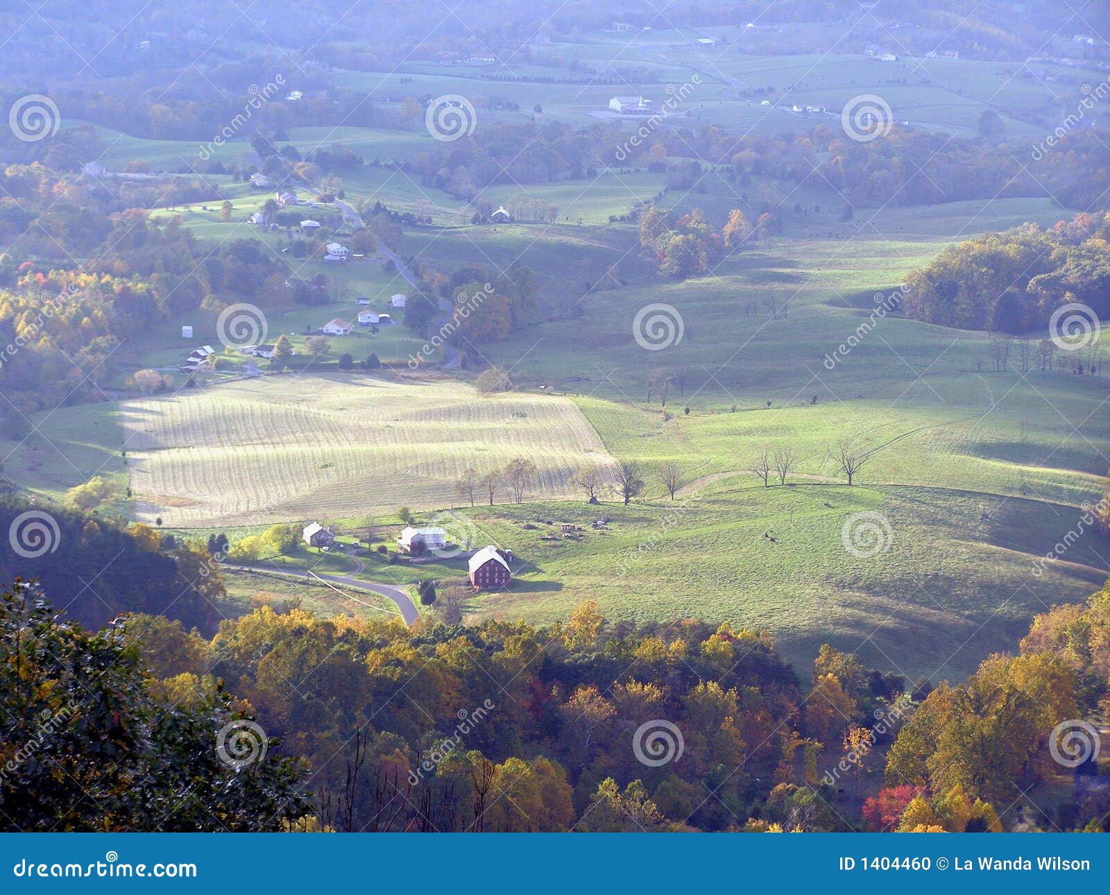 Fall Countryside stock photo. Image of ridge, land, birds - 1404460