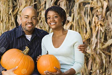 Fall couple portrait. stock image. Image of market, happy - 3614917