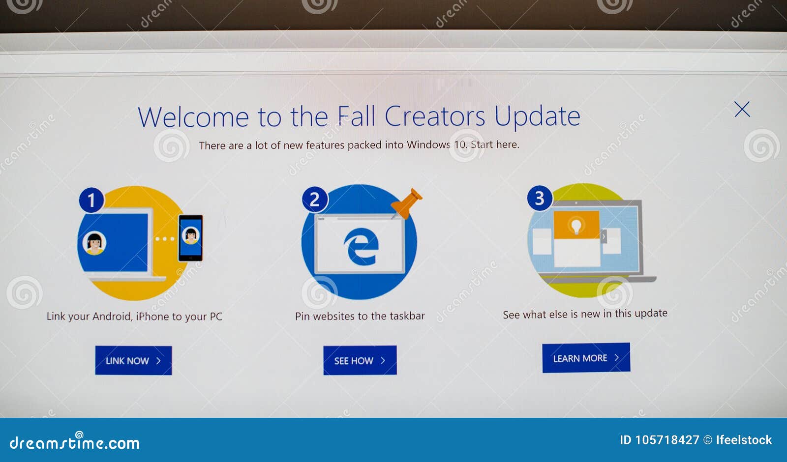 Fall Creators Update Of The Microsoft Windows 10 OS Editorial Photo ...