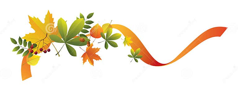 Fall decorative element stock vector. Illustration of leaves - 20980810