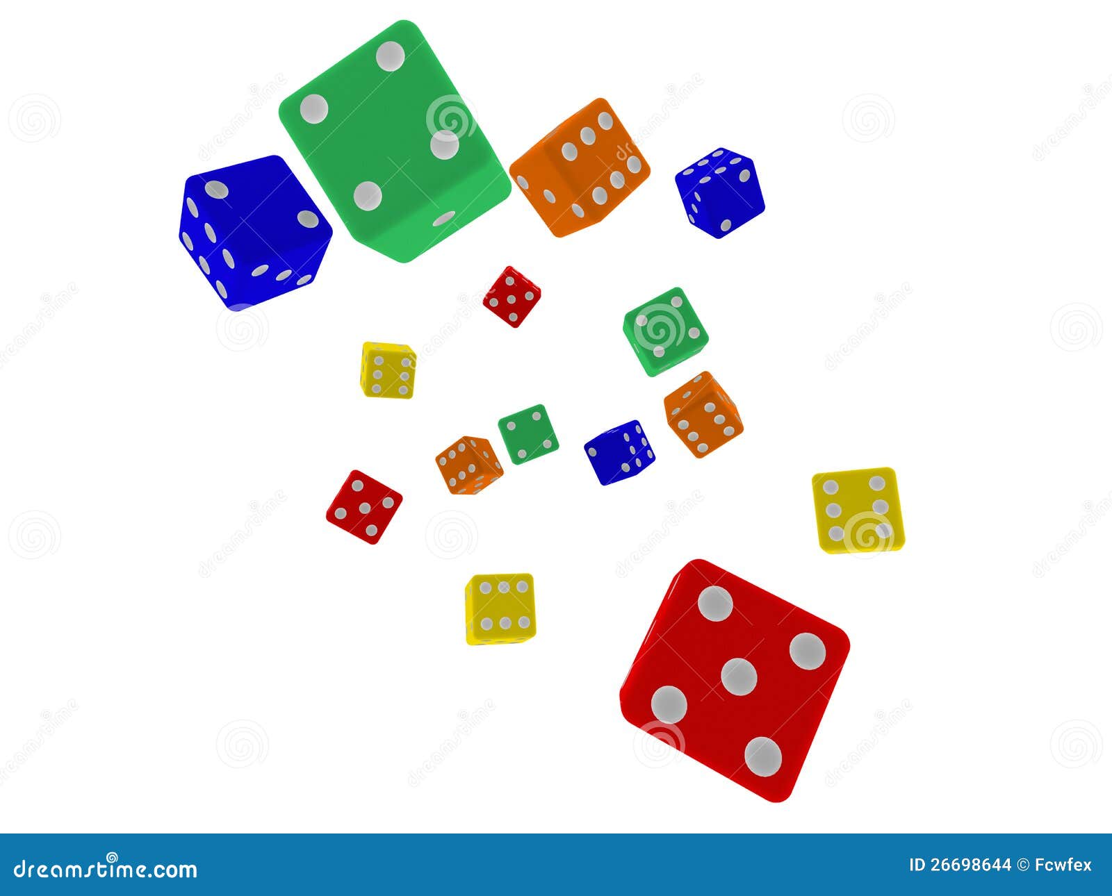 Fall of the dice stock illustration. Illustration of chance - 26698644