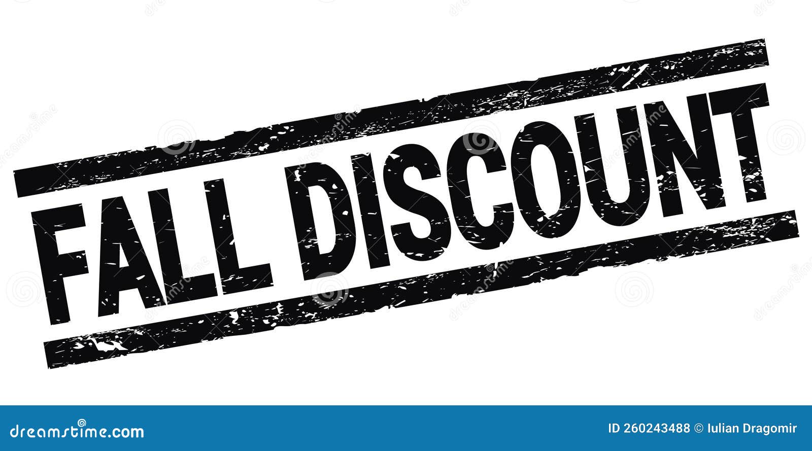 FALL DISCOUNT Text on Black Rectangle Stamp Sign Stock Illustration ...