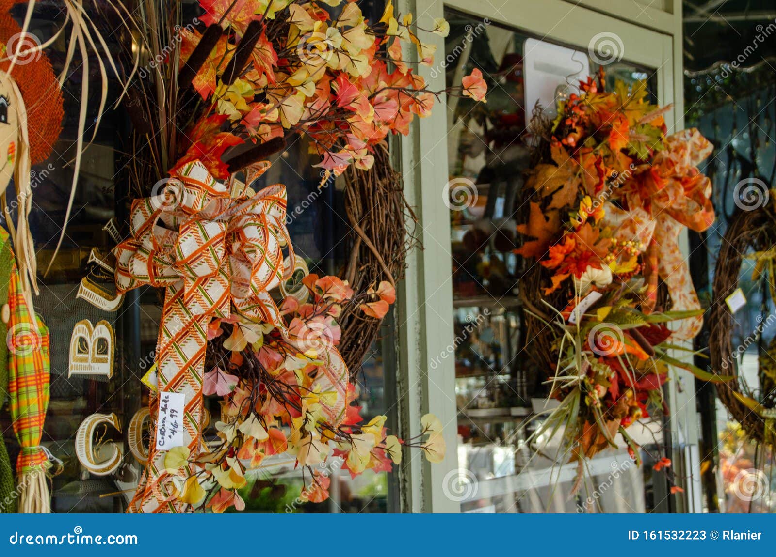 Fall Display in Front of a Store Ready To Sale. Editorial Stock Photo ...