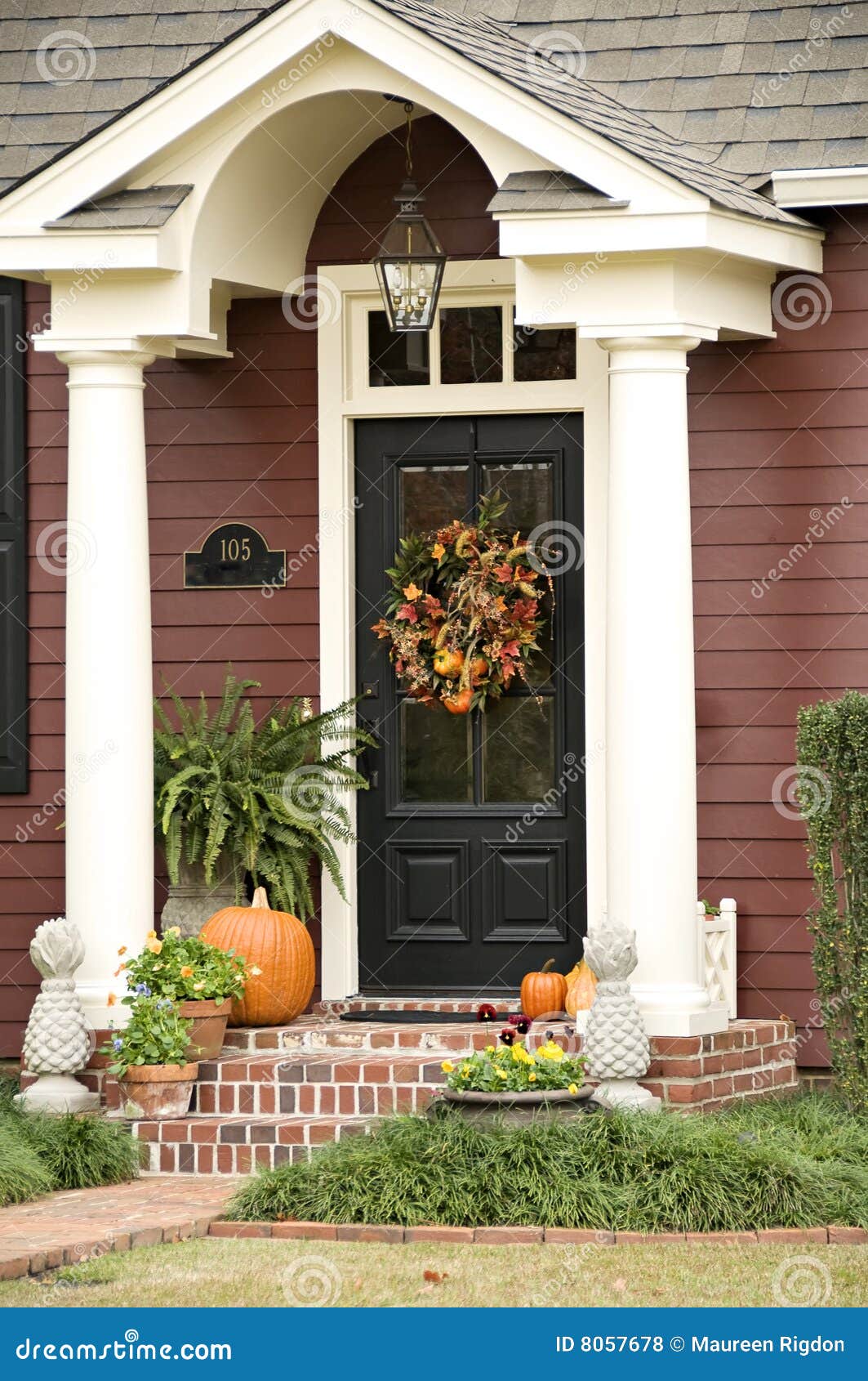 Fall Door stock photo. Image of autumn, front, wreath - 8057678