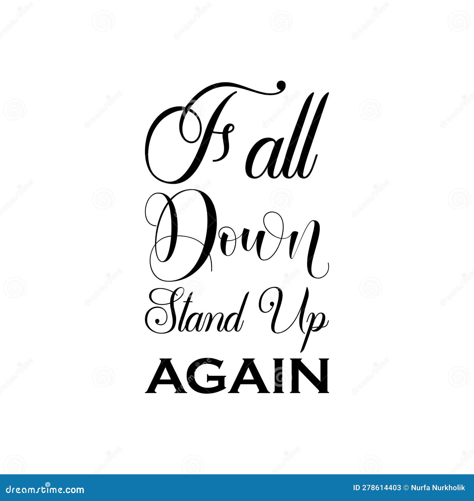 Try Again Black Text Isolated On White Background, Vector Stock ...