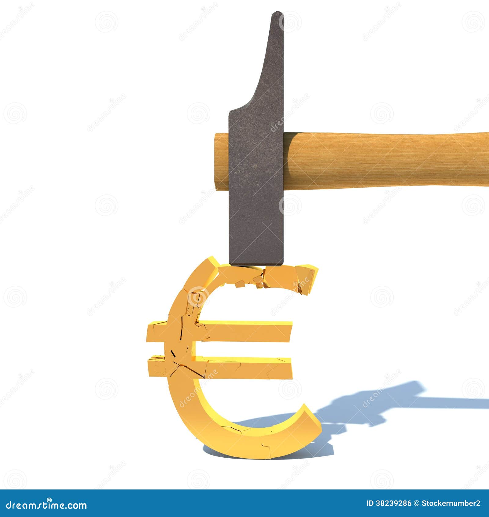 Fall of the euro, crush stock illustration. Illustration of cash - 38239286