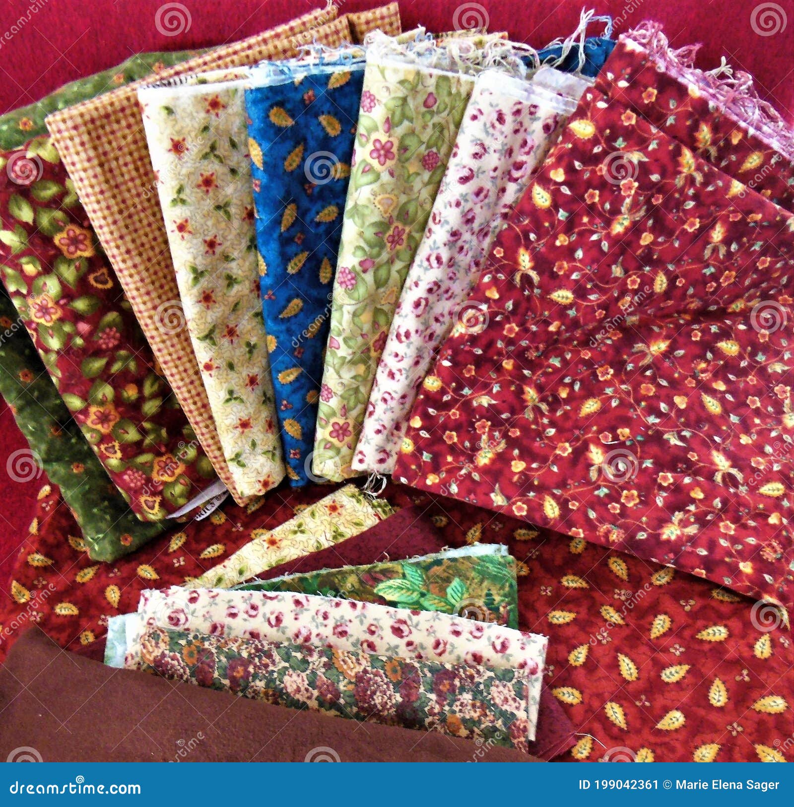 Fall Fabrics for Quilting stock image. Image of brown - 199042361