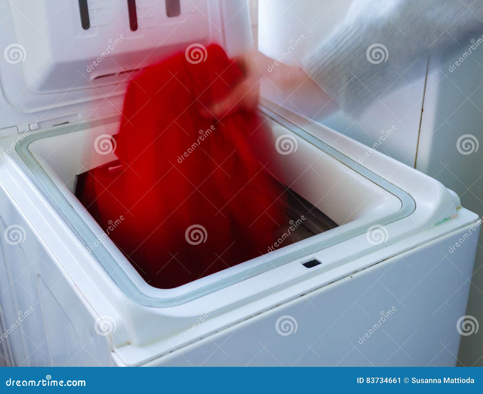 Fall Fast of a Cloth in a Washing Machine Stock Image - Image of rinse ...