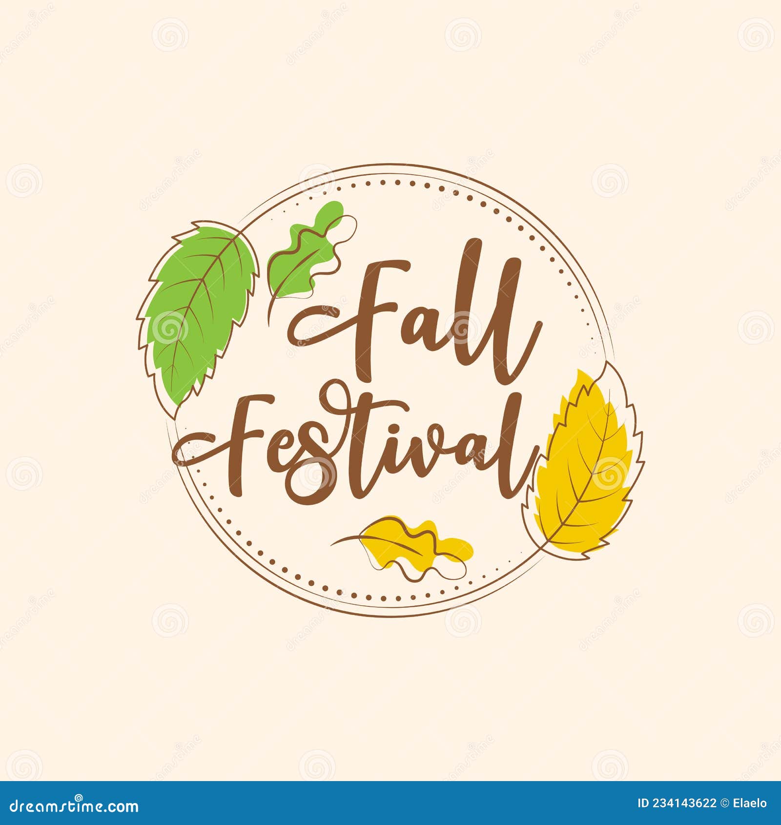 Fall Festival Element Vector Design Illustration Stock Vector ...