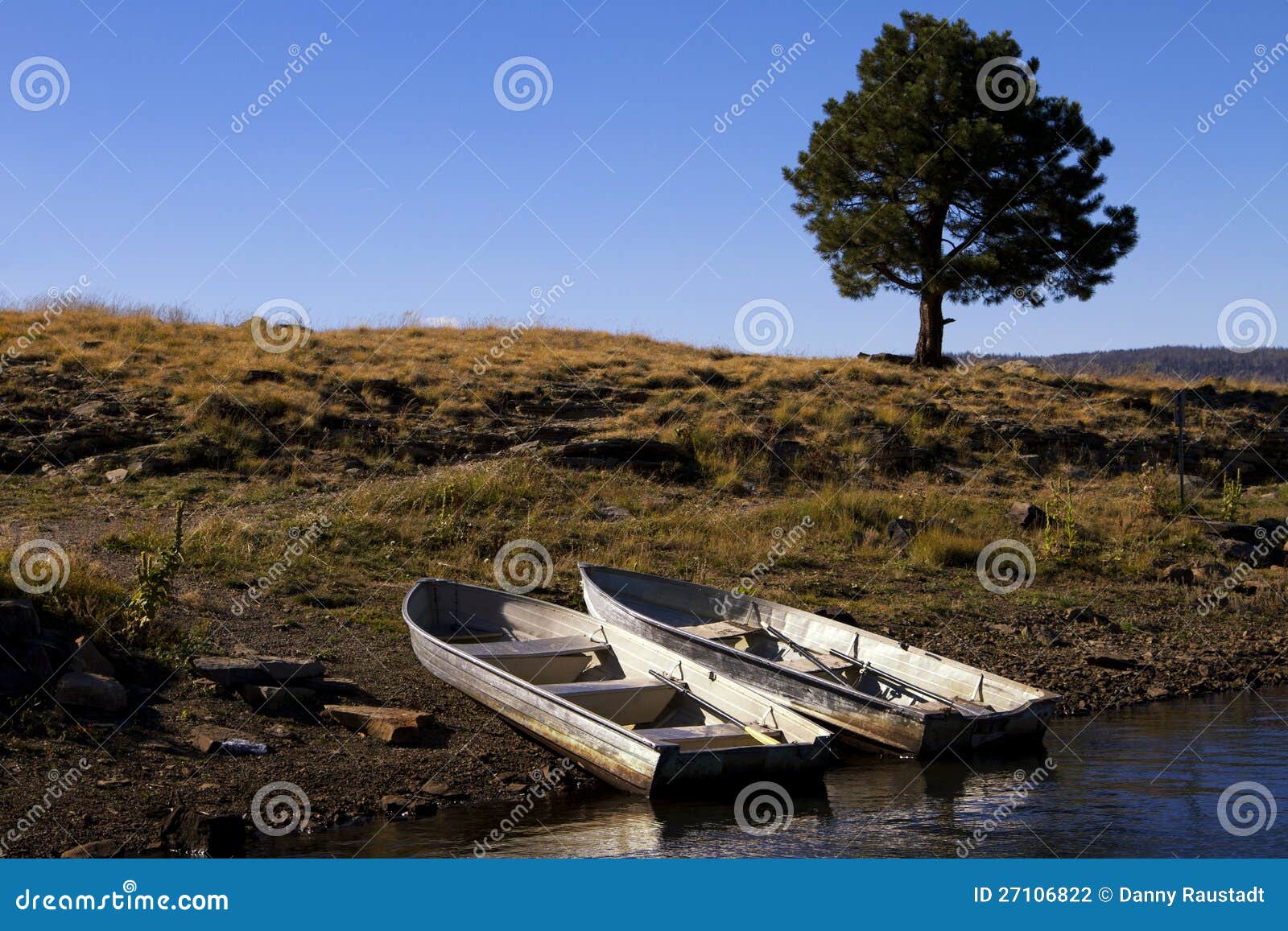 Fall Fishing Boats in Arizona Stock Photo - Image of california, field ...