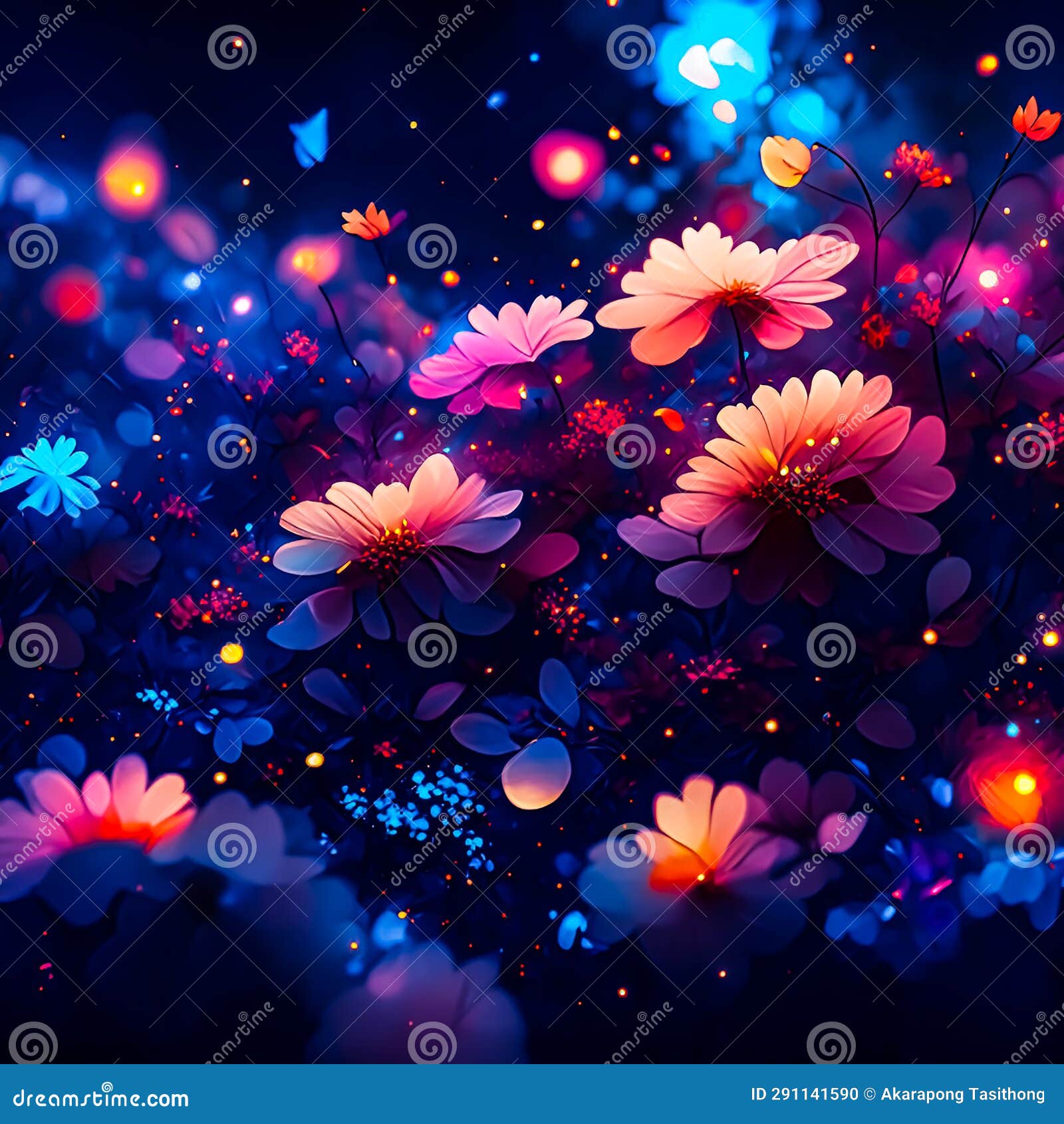 Fall Flower Glow Backgrounds Stock Photo - Image of design, season ...