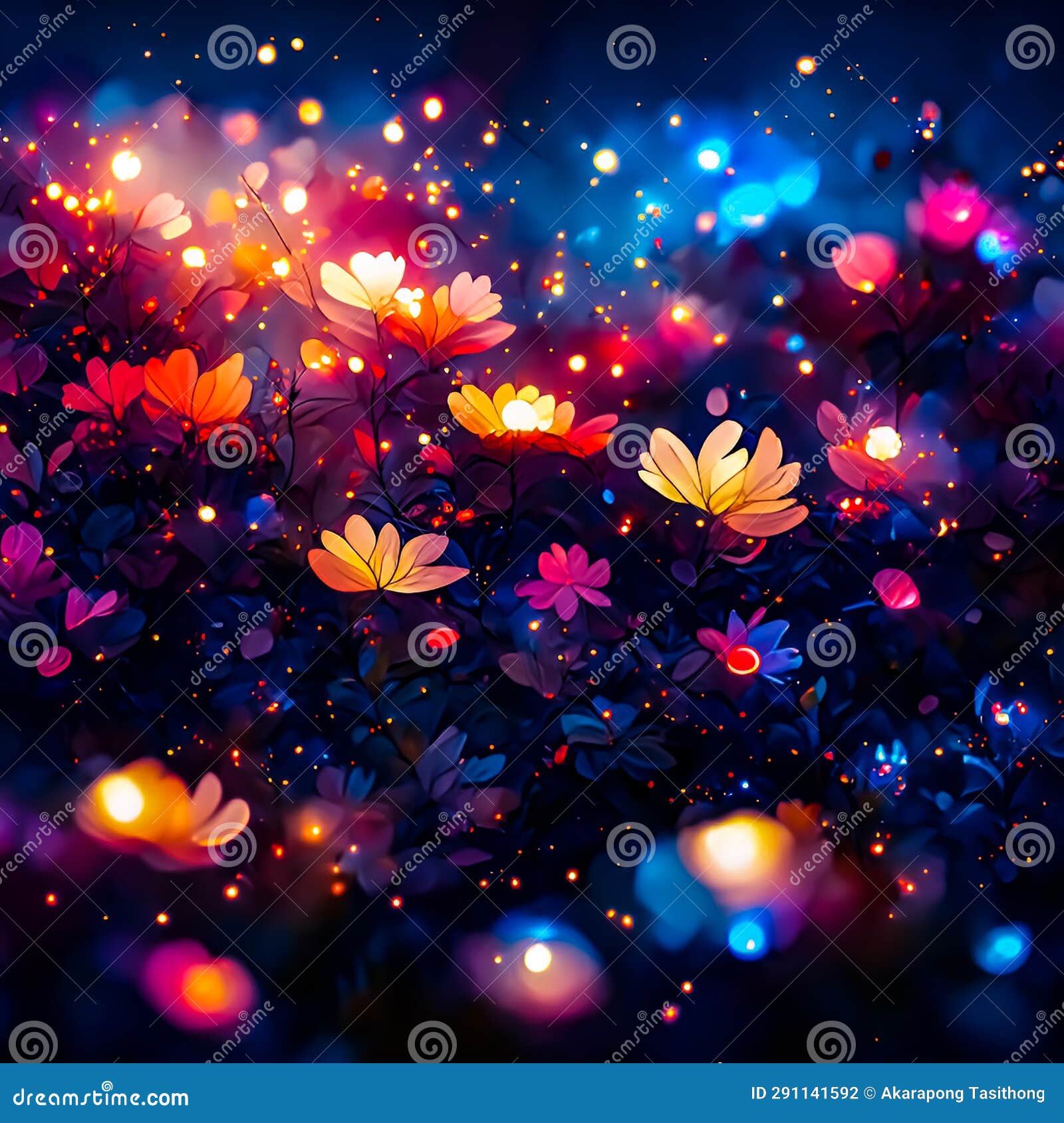 Fall Flower Glow Backgrounds Stock Photo - Image of violet, fall: 291141592