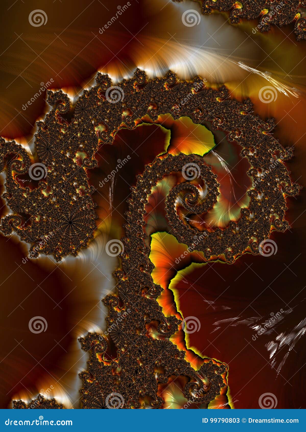 Fall Fractal stock illustration. Illustration of colors - 99790803