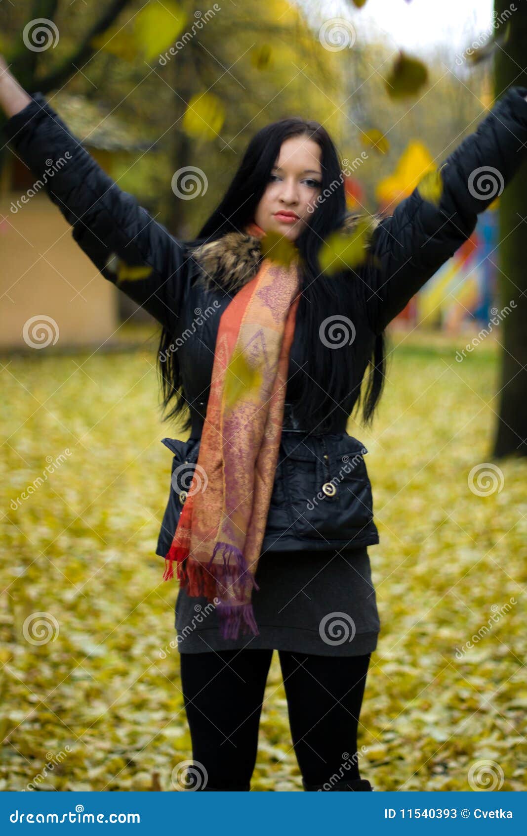 Fall girl stock image. Image of bright, environment, charming - 11540393
