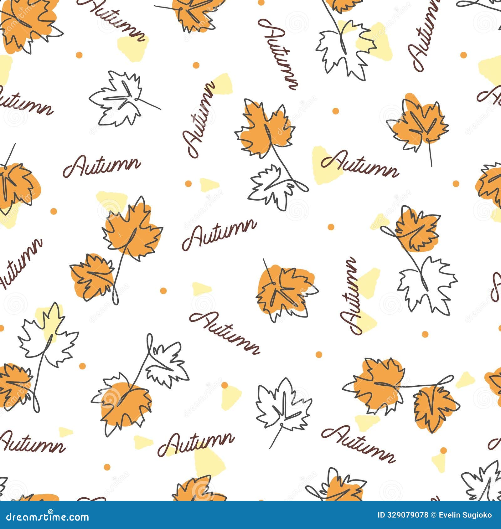 Fall Golden Flow Vector Illustration | CartoonDealer.com #2629138