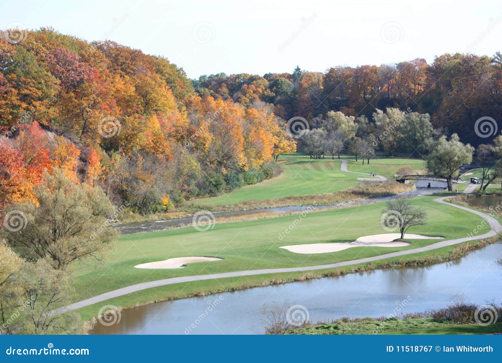 Fall at the Golf Course stock image. Image of colours - 11518767