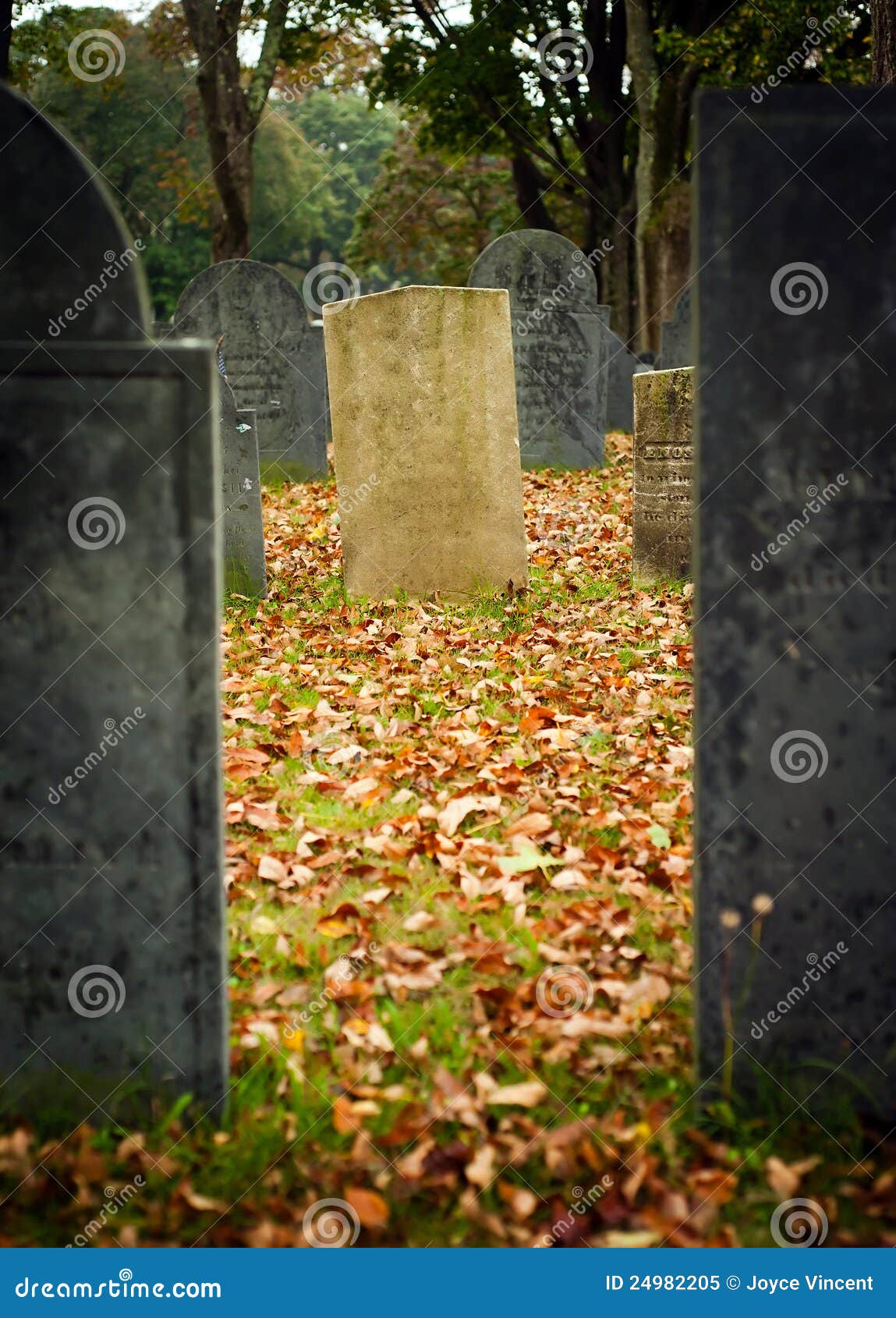 Fall graveyard stock image. Image of seasonal, headstone - 24982205
