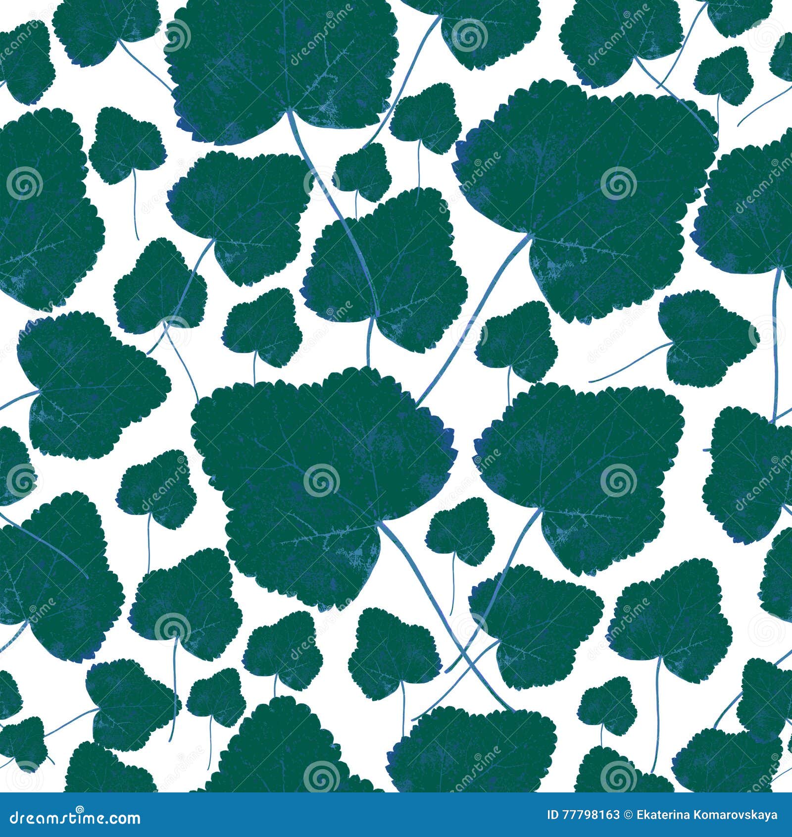 Fall Green Leaves, Seamless Pattern Stock Image - Image of composition ...