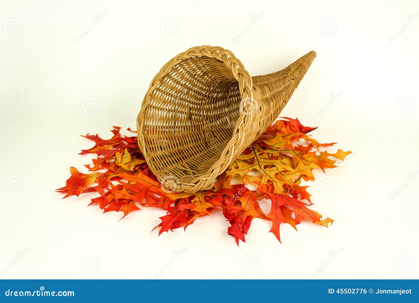 Fall Harvest and Empty Cornucopia Stock Photo - Image of decorative ...