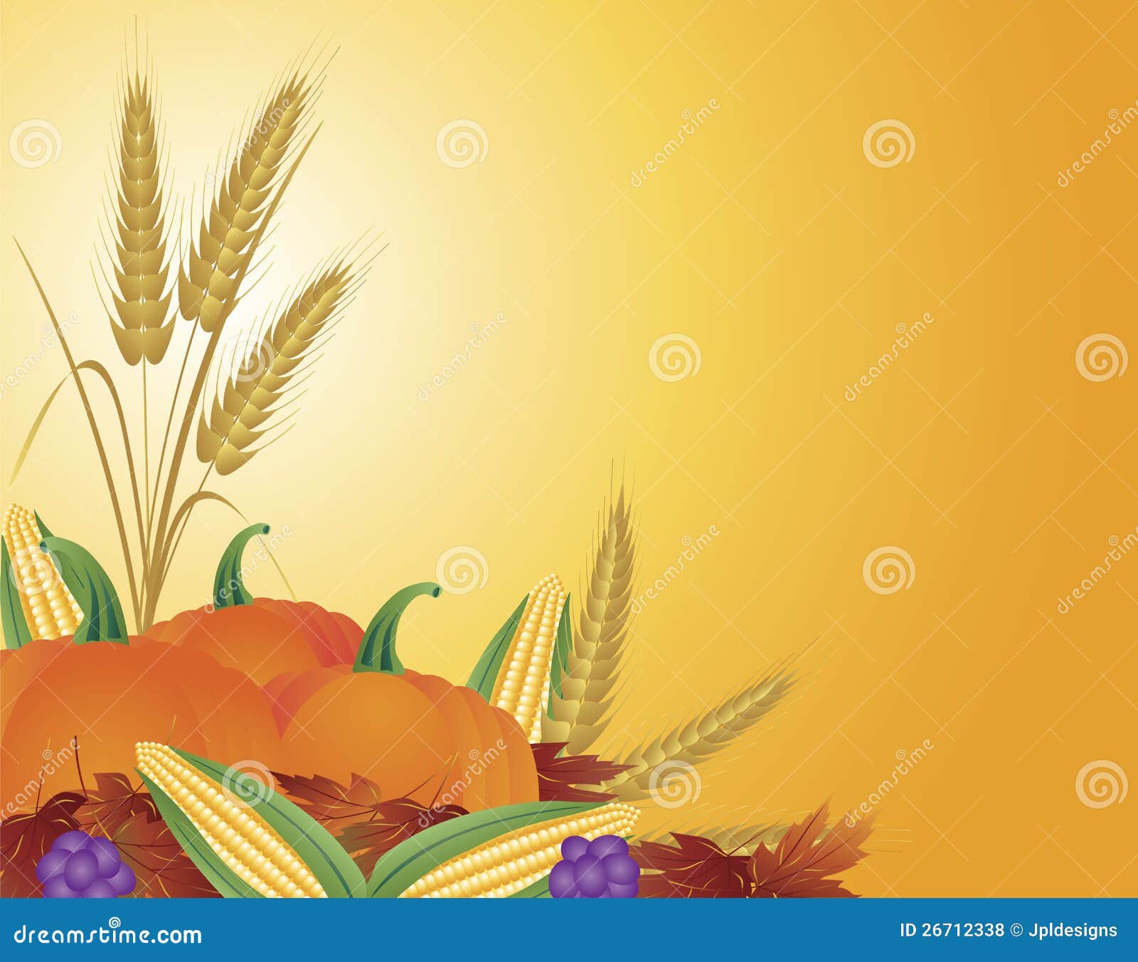 Fall Harvest Illustration stock vector. Illustration of poster - 26712338