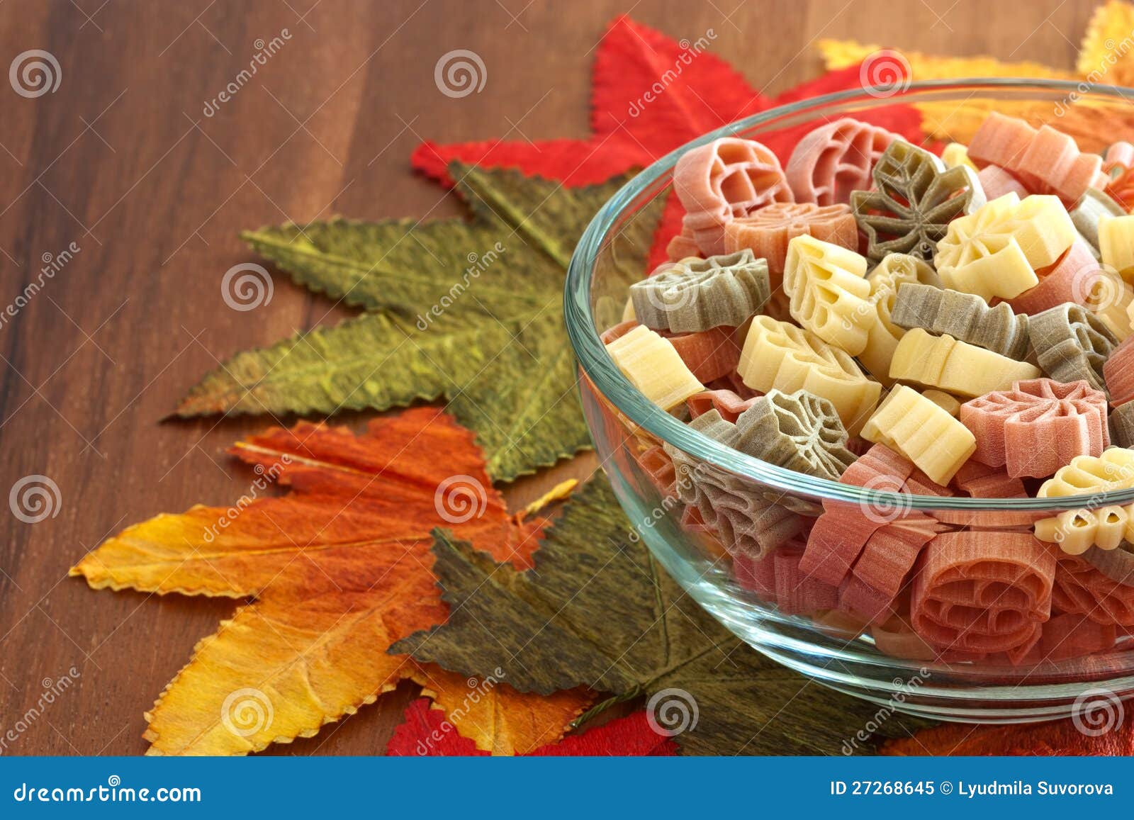 Fall harvest pasta stock image. Image of closeup, artificial - 27268645