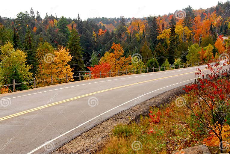 Fall highway stock photo. Image of countryside, curve - 1318638