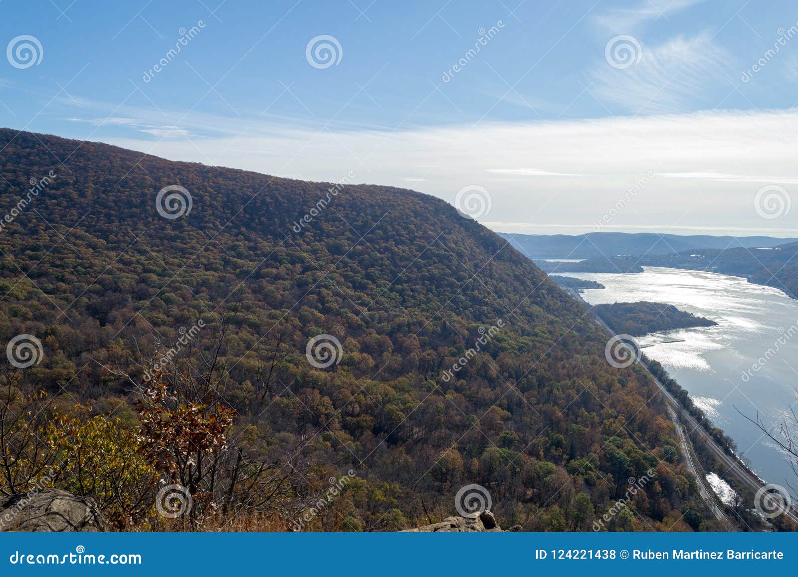 Hudson River from Breakneck Ridge Stock Photo - Image of foliage ...