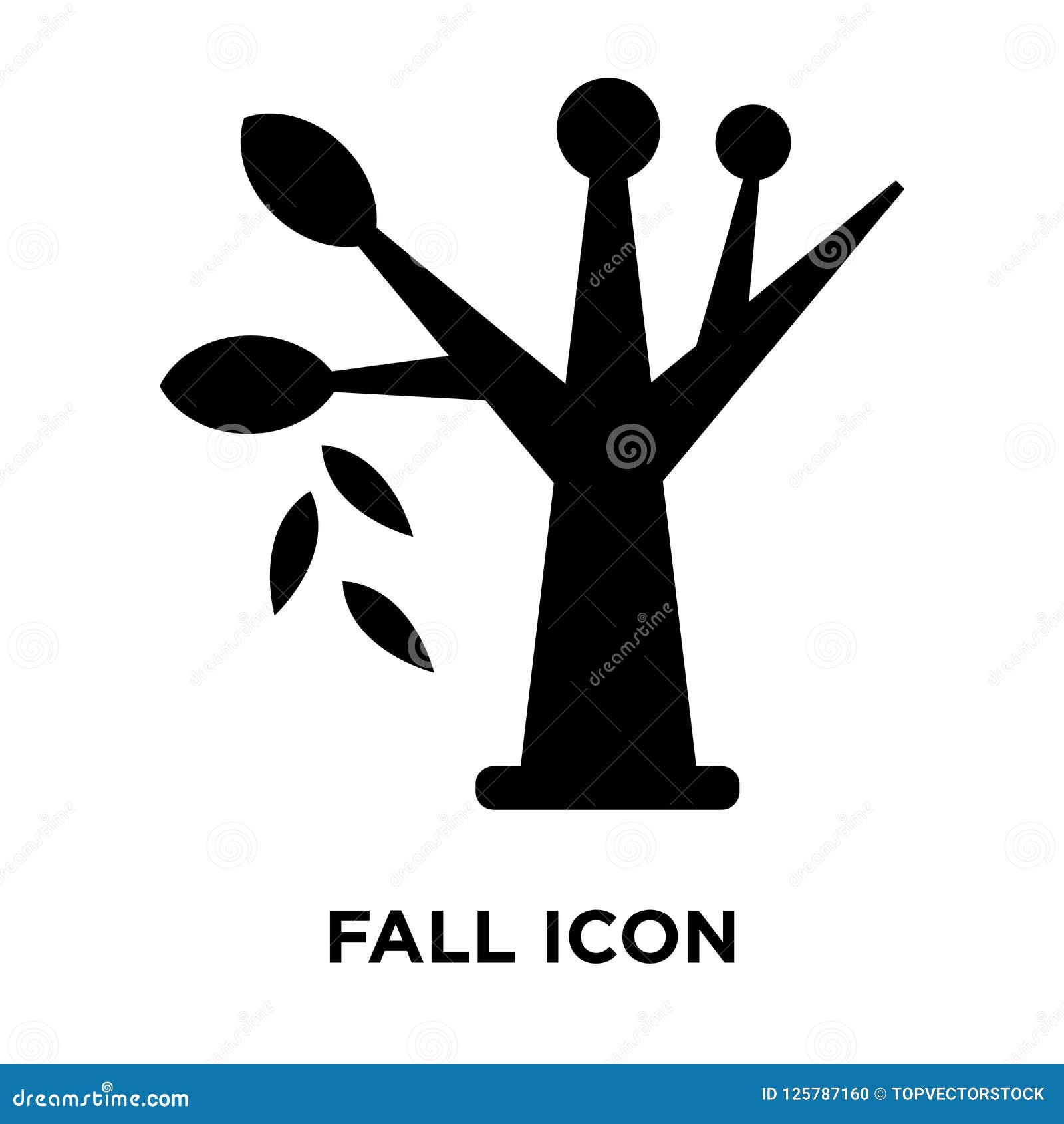 Fall Icon Vector Isolated on White Background, Logo Concept of F Stock ...