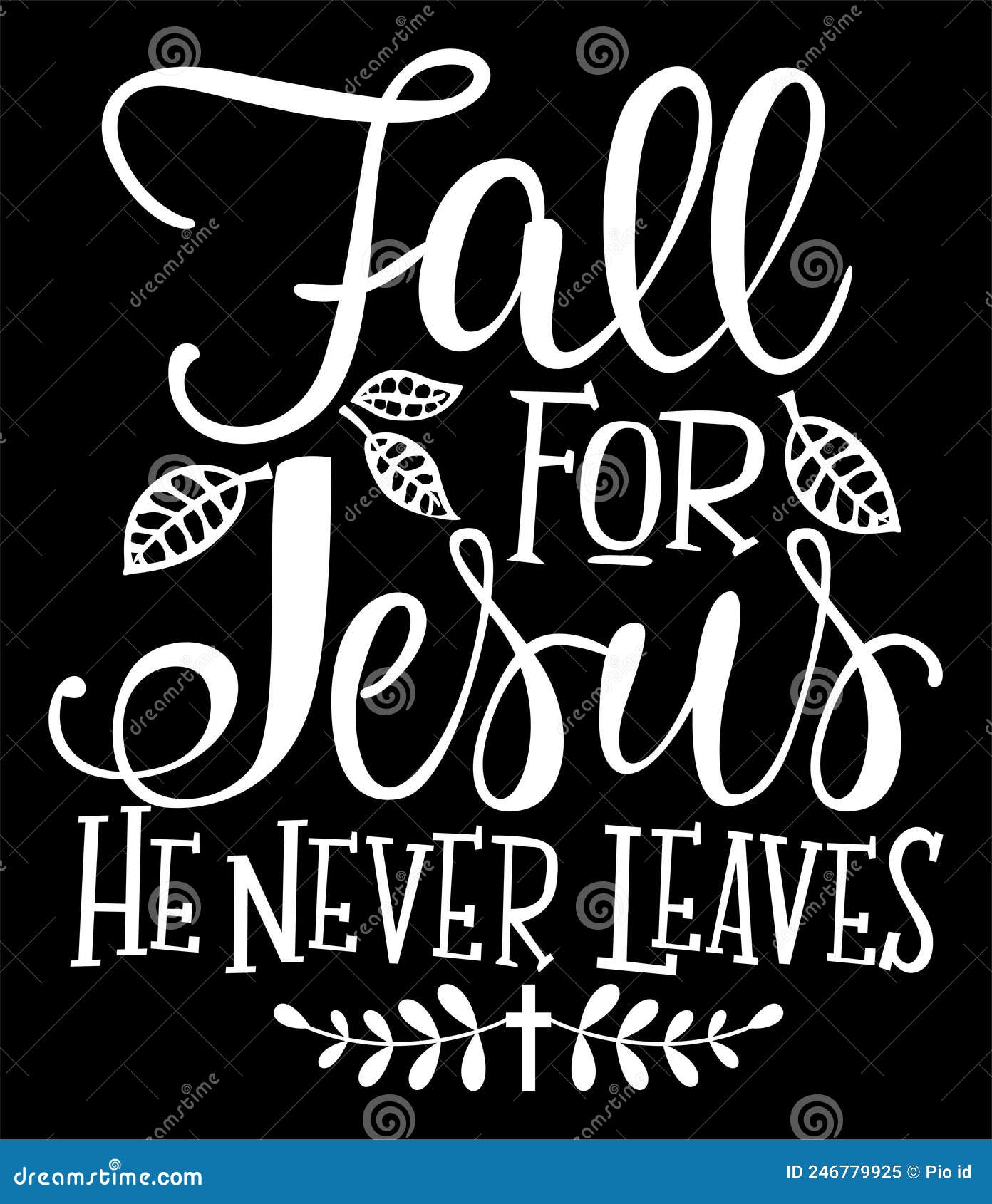 FALL for JESUS VECTOR stock vector. Illustration of vector - 246779925