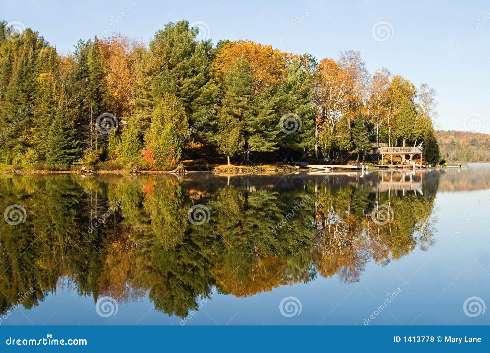 Fall Lake stock photo. Image of scenic, rural, lake, canada - 1413778