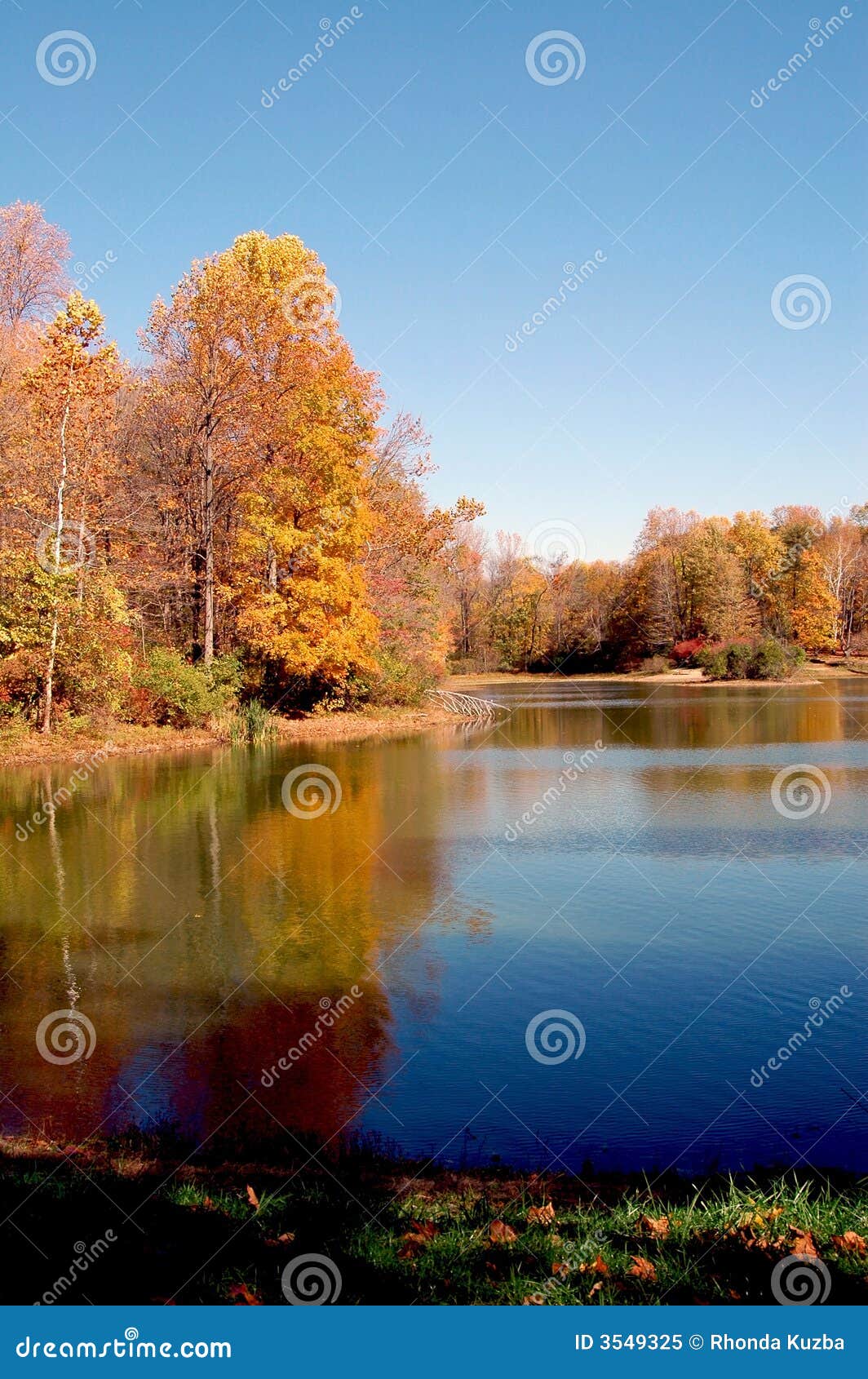 Fall Lake stock image. Image of background, reflection - 3549325
