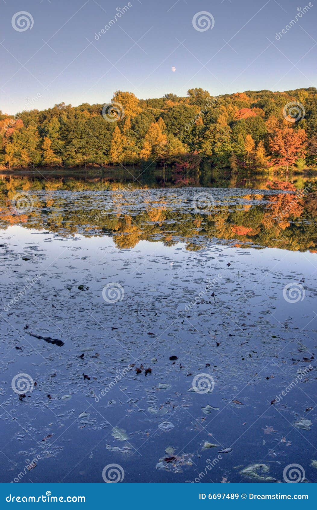 Fall Lake at Sunset stock image. Image of yellow, nature - 6697489