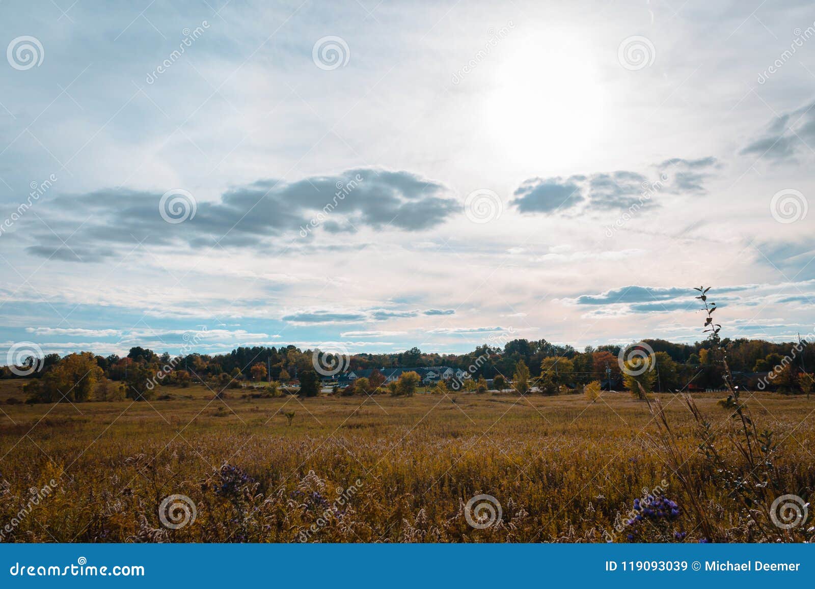 Fall Landscape in Akron Ohio Stock Image - Image of ohio, clouds: 119093039