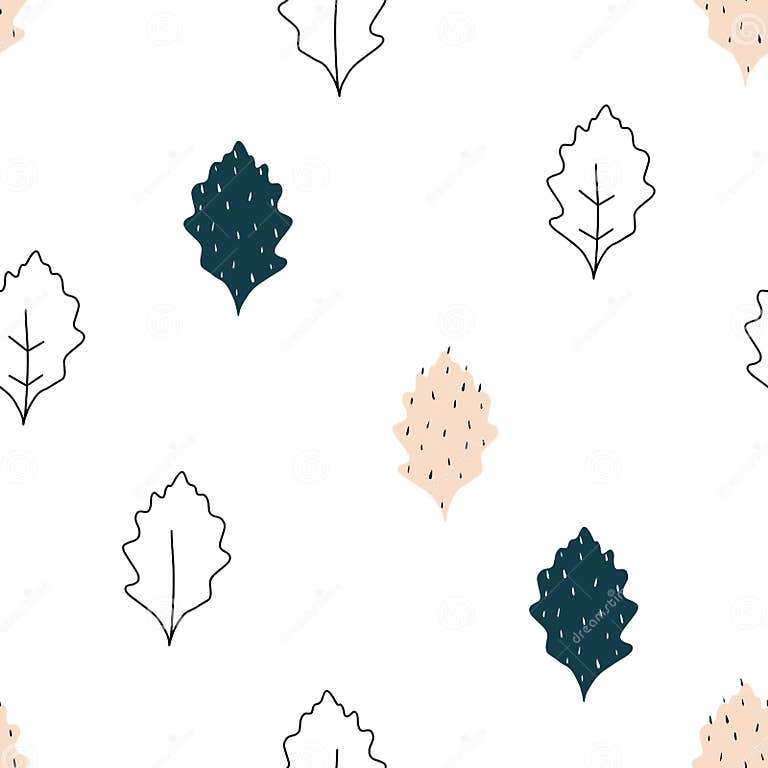 Fall Leaf Vector Illustration. Seamless Pattern Stock Vector ...