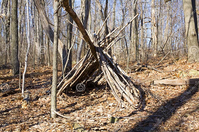 Fall lean to stock image. Image of ridge, shelter, yellow - 15603629