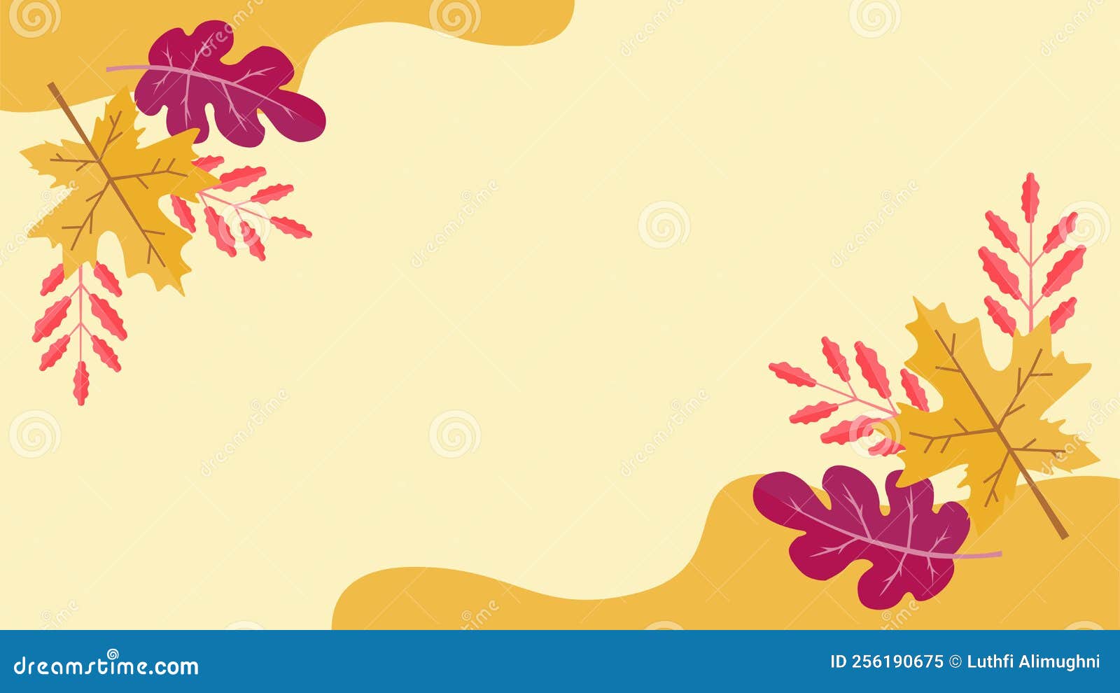 Fall Leaves and Abstract Liquid Frame Stock Vector - Illustration of ...