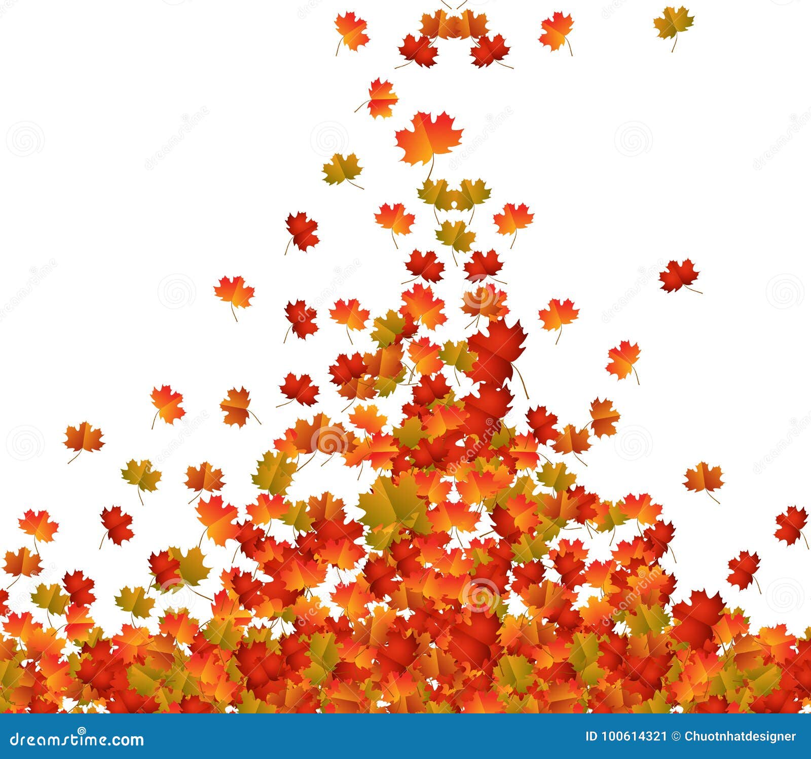 Fall Leaves Background stock vector. Illustration of grateful - 100614321