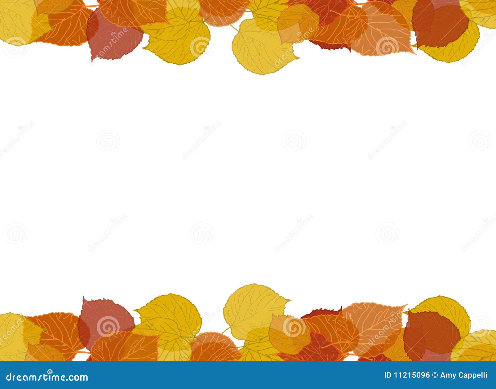 Fall Leaves Border stock illustration. Illustration of nature - 11215096
